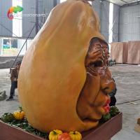 China 0.8 Meters Height Animatronic Pumpkin Head Face Detachable For Amusement Park for sale