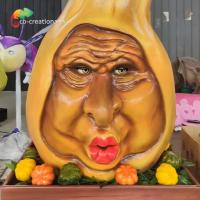 China 0.8 Meters Height Animatronic Pumpkin Head Face Detachable For Amusement Park for sale