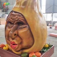 China 0.8 Meters Height Animatronic Pumpkin Head Face Detachable For Amusement Park for sale