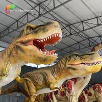 China 12m Theme Park Jurassic Park T Rex Animatronic Lifelike Coin Operated for sale