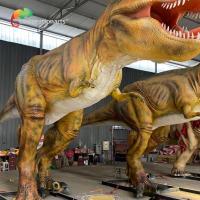 China 12m Theme Park Jurassic Park T Rex Animatronic Lifelike Coin Operated for sale