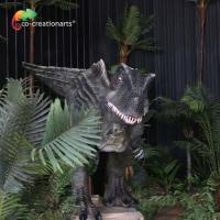 China ZTE Animatronic Dinosaur Puppet With Track Basement For Amusement Park for sale