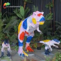China Amusement Park Life Size Animatronic Dinosaur Family Customized Sound for sale