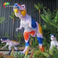 China Amusement Park Life Size Animatronic Dinosaur Family Customized Sound for sale