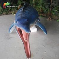 China Handmade Mosasaur Fiberglass Statues For Outdoor Exhibition for sale