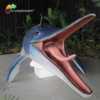 China Handmade Mosasaur Fiberglass Statues For Outdoor Exhibition for sale