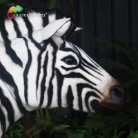 China Simulated Moveable Zebra Realistic Animatronic Animals For Zoo Exhibition Amusement Park for sale