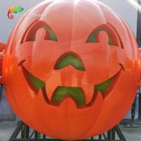China Customizable Fiberglass Animatronic Halloween Pumpkin Spider For Halloween Festival for sale