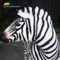 China Simulated Moveable Zebra Realistic Animatronic Animals For Zoo Exhibition Amusement Park for sale