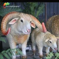 China Blue 110v Animatronic Sheep Simulated Animals For Animal Exhibitions for sale