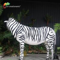 China Simulated Moveable Zebra Realistic Animatronic Animals For Zoo Exhibition Amusement Park for sale