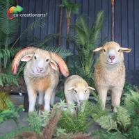 China Blue 110v Animatronic Sheep Simulated Animals For Animal Exhibitions for sale