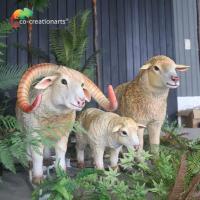 China Blue 110v Animatronic Sheep Simulated Animals For Animal Exhibitions for sale