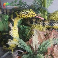 China Life Size Animals Simulated Animatronic Snakes In Animal Exhibitions for sale