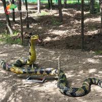 China Life Size Animals Simulated Animatronic Snakes In Animal Exhibitions for sale