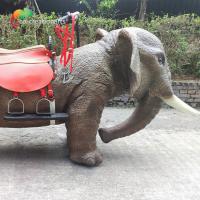 China Car Rideable Animatronic Elephant Equipment For Amusement Park for sale