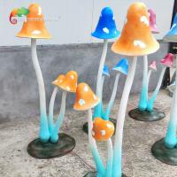 China Animatronic Realistic Mushroom Ornaments For Theme Park Decorations for sale