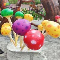 China Colorful Lifelike Mushroom Accept Led Light For Indoor Outdoor for sale