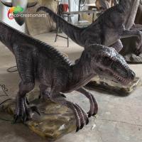 China Amusement Park Life Size Animatronic Dinosaurs Animatronic Velociraptor With Realistic Movement And Sound for sale