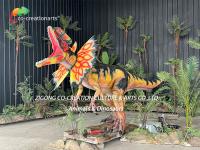 China Realistic Sound Lifelike Movements High Standard Dilophosaurus Dinosaur For Exhibition for sale