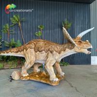 China Realistic Induction Control Animatronic Dinosaurs Animatronic Triceratops For Attaction for sale