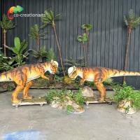 China Life Size Animatronic Dinosaur Simulated Pachycephalosaur Battel For Jurassic Theme Attraction for sale