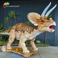 China Realistic Induction Control Animatronic Dinosaurs Animatronic Triceratops For Attaction for sale
