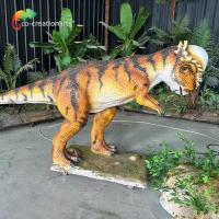 China Life Size Animatronic Dinosaur Simulated Pachycephalosaur Battel For Jurassic Theme Attraction for sale