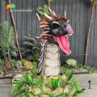 China Animatronic Dragon Theme Park Decoration Life Size Realistic Dragon Model for sale