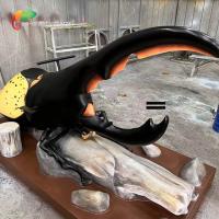 China Durable Fiberglass Hercules Beetle For Theme Park Display And Decoration for sale