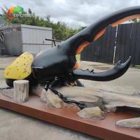China Durable Fiberglass Hercules Beetle For Theme Park Display And Decoration for sale