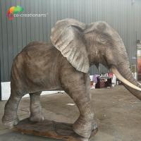 China Animatronic Animal Replicas Animatronic Elephant For Theme Park Decoration for sale