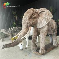 China Animatronic Animal Replicas Animatronic Elephant For Theme Park Decoration for sale