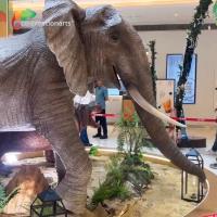 China Animatronic Animal Replicas Animatronic Elephant For Theme Park Decoration for sale