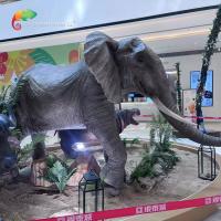 China Animatronic Animal Replicas Animatronic Elephant For Theme Park Decoration for sale