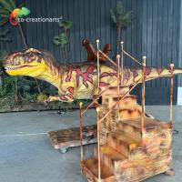 China Life Size Animatronic T-Rex Ridding Machine Dinosaur Playground Equipment For Kids for sale