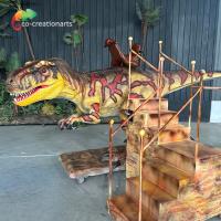China Life Size Animatronic T-Rex Ridding Machine Dinosaur Playground Equipment For Kids for sale