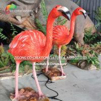 China Animatronic Life Size Flamingo Simulation Animals For Theme Park Decoration for sale