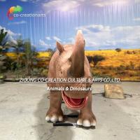China Animatronic Animals Simulation Rhino For Amusement Park Decoration for sale