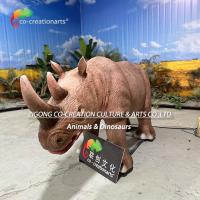 China Animatronic Animals Simulation Rhino For Amusement Park Decoration for sale