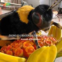 China Animatronic Insects Customized Animatronic Bee With Flower For Theme Park Decoration for sale