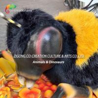 China Animatronic Insects Customized Animatronic Bee With Flower For Theme Park Decoration for sale