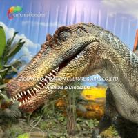 China Animatronic Dinosaurs Simulation Spinosaurus Hunting Scene For Theme Park Decoration for sale