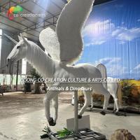 China Animatronic Animals Simulation Unicorn With Wings For Theme Park Decoration for sale