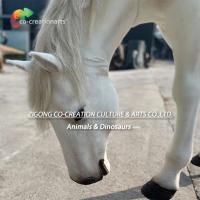 China Realistic Animatronic Horse Sculpture With Lifelike Motion For Outdoor Exhibits for sale