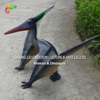 China Vibrant Fiberglass Pterosaur Statue: Lifelike Jurassic-Themed Decoration With Dynamic Soaring Wings for sale