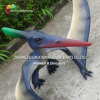China Vibrant Fiberglass Pterosaur Statue: Lifelike Jurassic-Themed Decoration With Dynamic Soaring Wings for sale