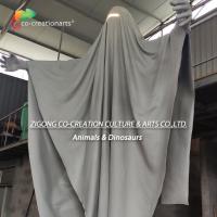 China Mysterious Cloaked Figure Fiberglass Statue With Illuminated Forehead for sale