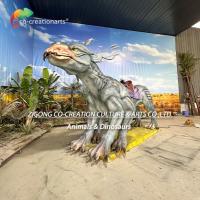 China Ridable Animatronic Monster Ride: Dynamic Motion & Silver-Beast Design For Adventure Parks for sale