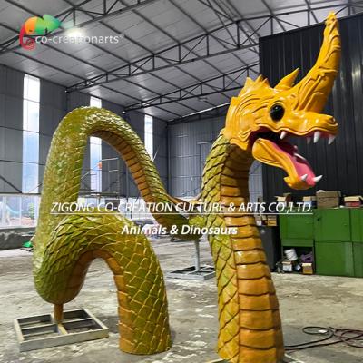 China Realistic Animatronic Oriental Dragon: Glowing Scales & Dynamic Movements For Immersive Theme Park Exhibits for sale